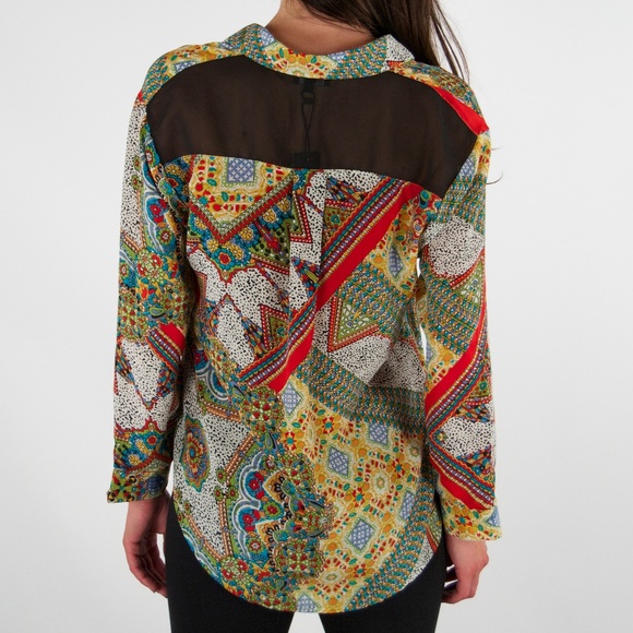 Tolani | Tops | Tolani Georgie Top In Patchwork | Poshmark